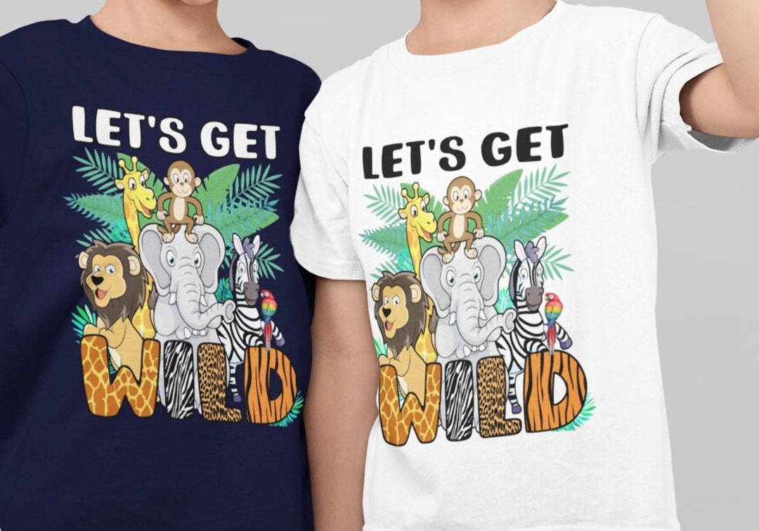 Instant Digital Download Let's Get Wild Safari Animals Jungle Animals ...