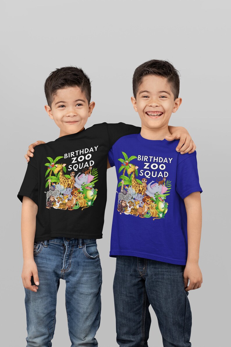 Instant Digital Download Birthday Zoo Squad Wild Safari Animals Jungle ...