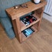 Solid Wood Rustic Side Table With Two Shelves, Handmade Sofa End Table ...