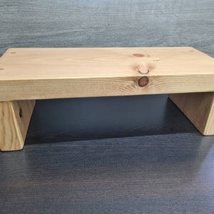 Rustic Monitor Stand - Screen Riser Hand Made Industrial Desk - Etsy UK