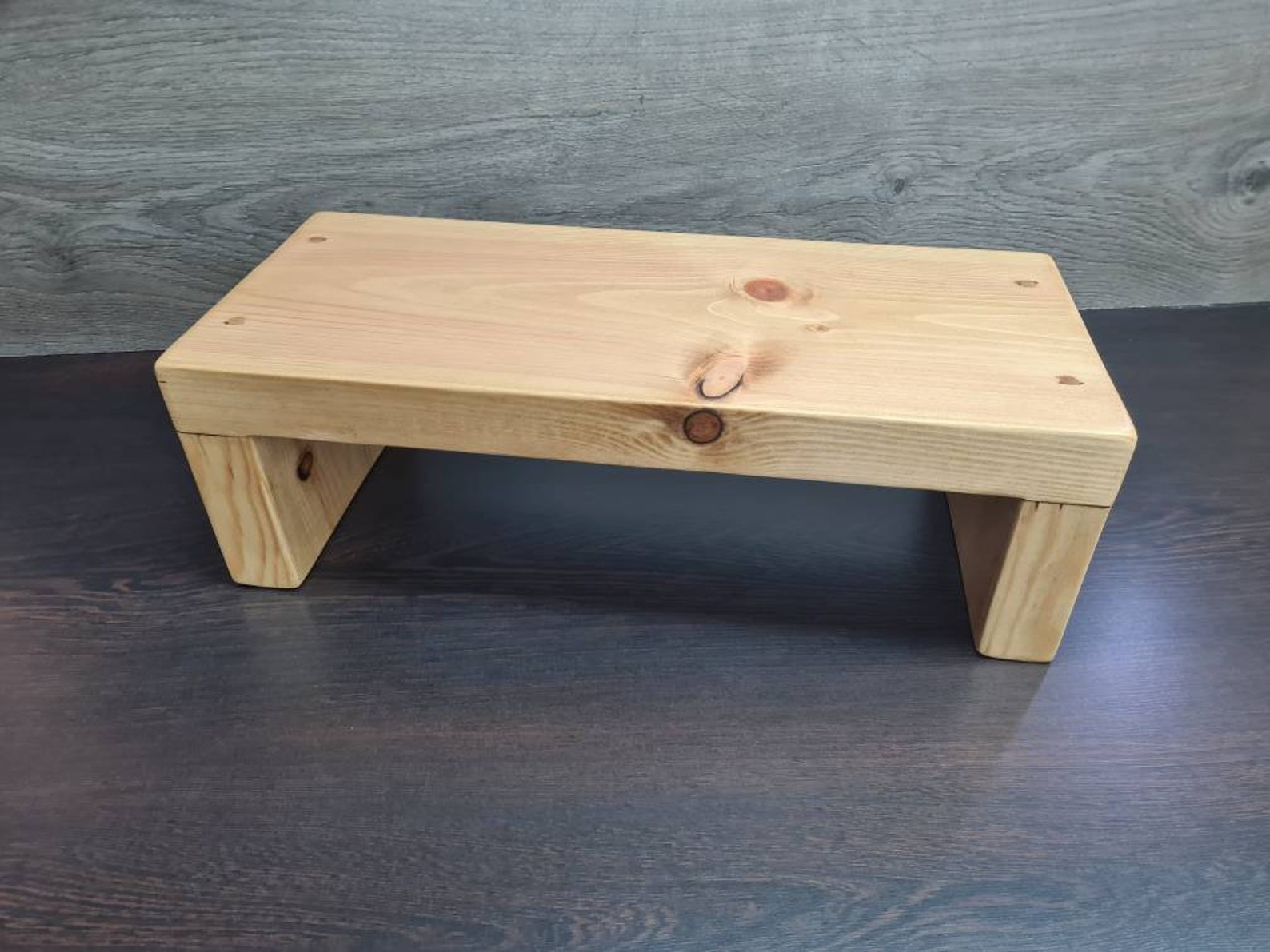 Rustic Monitor Stand Screen Riser Hand Made Industrial Desk - Etsy