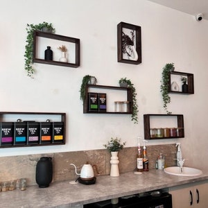 Rectangular Wooden Floating Box Shelf - Etsy UK