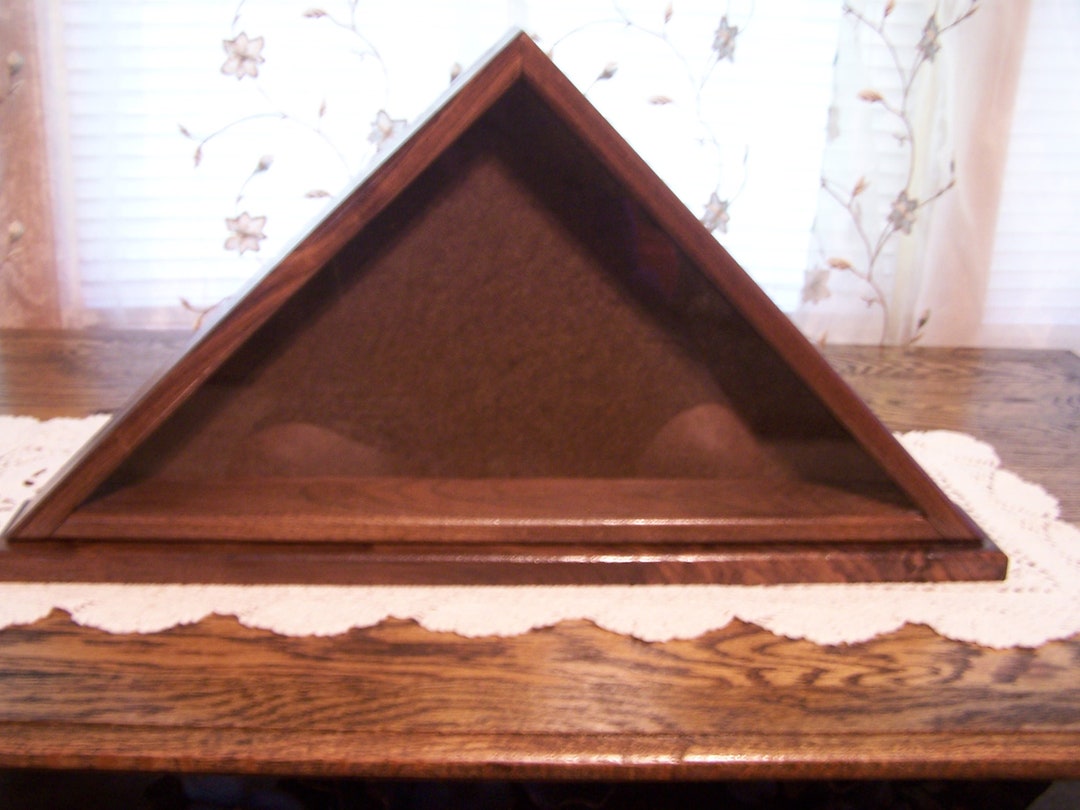 Walnut Wood Flag Display Case for A 4' X 6' Flag Made USA - Etsy