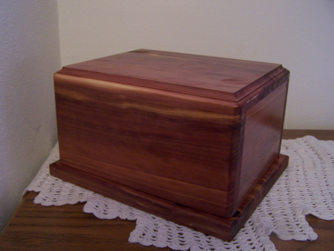 Cedar Wood Cremation Urn Adult USA Made - Etsy