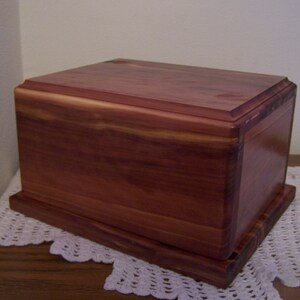 Cedar Wood Cremation Urn Adult USA Made - Etsy