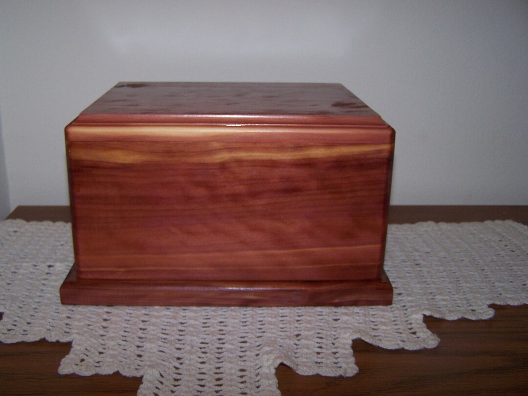 Cedar Wood Cremation Urn Adult USA Made - Etsy