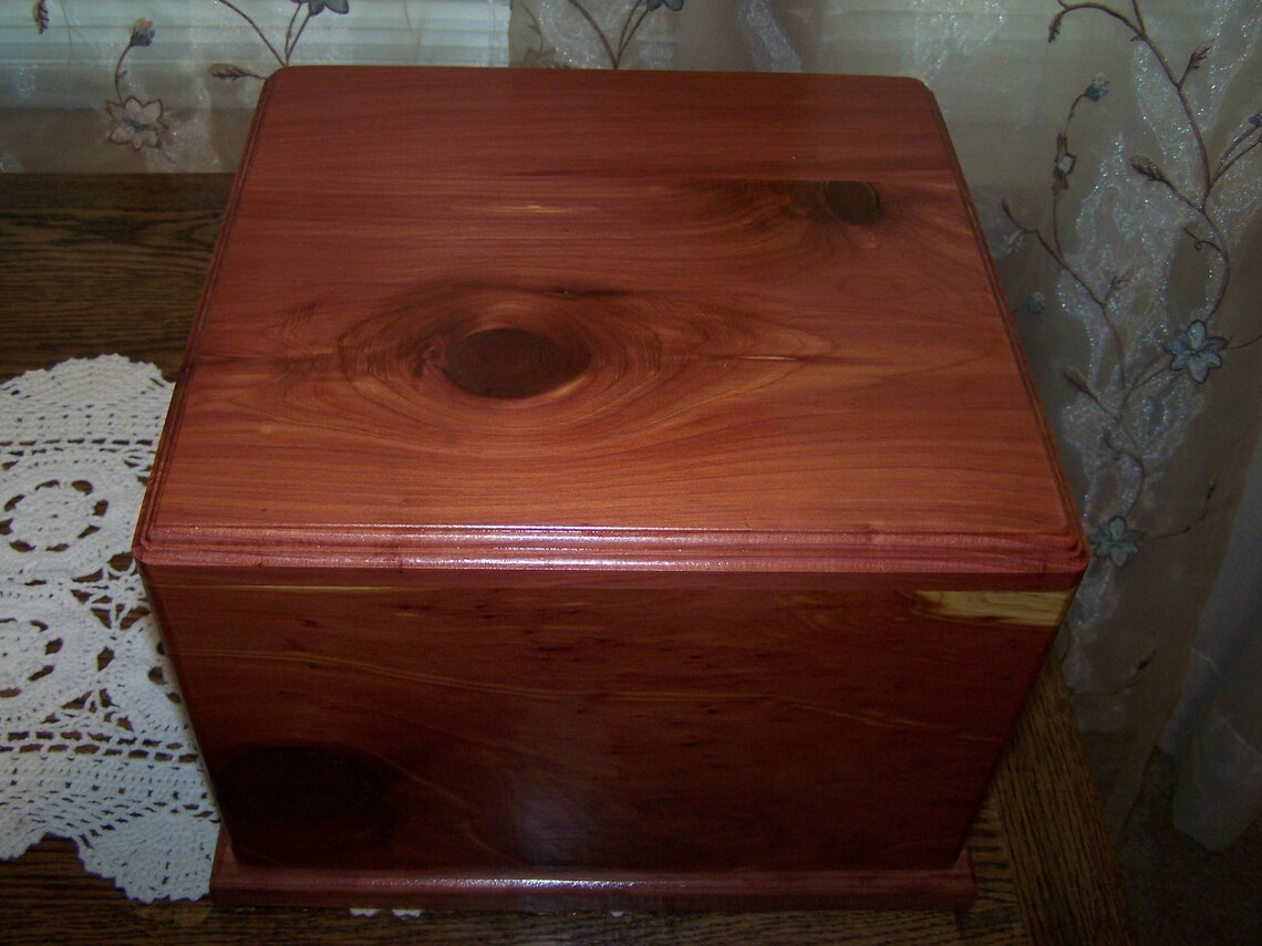 Red Cedar Wood Companion Cremation Urn - Etsy
