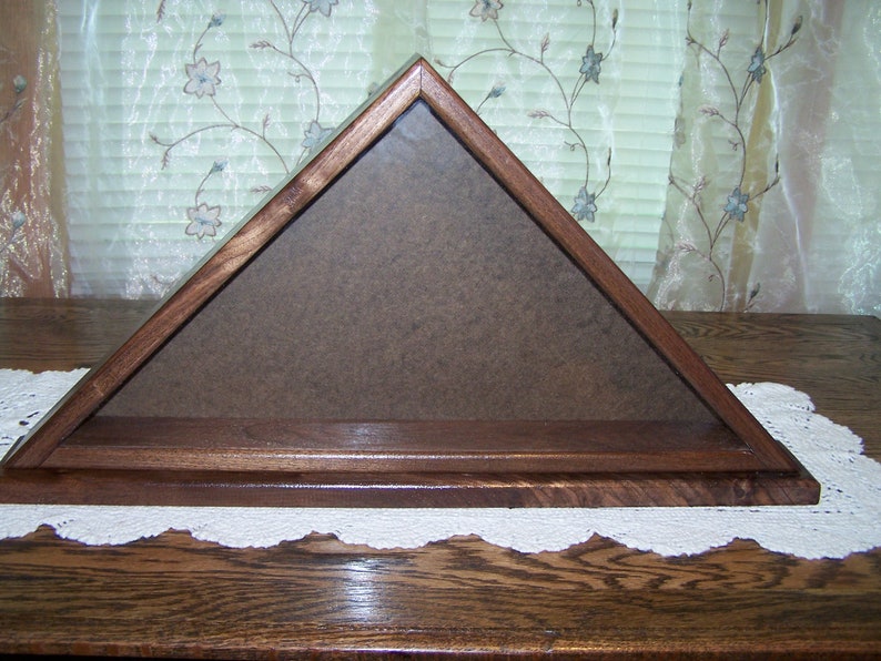 Walnut Wood Flag Display Case for A 4' X 6' Flag Made - Etsy