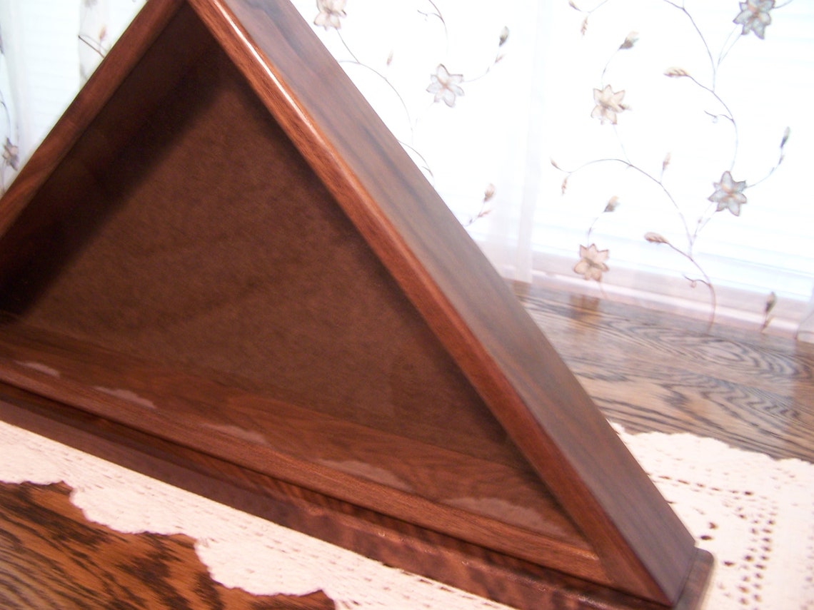 Walnut Wood Flag Display Case for A 4' X 6' Flag Made | Etsy