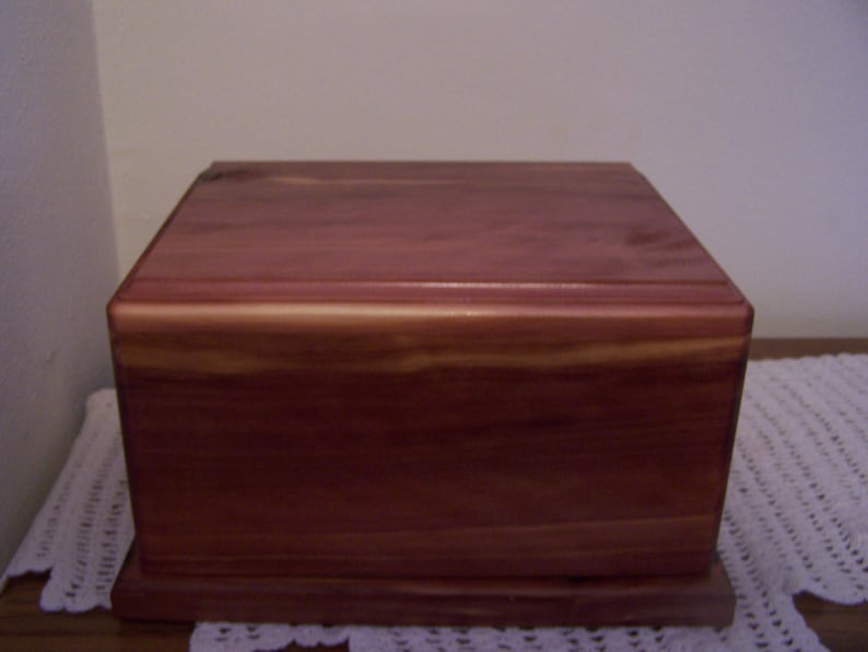 Cedar Wood Cremation Urn Adult USA Made - Etsy