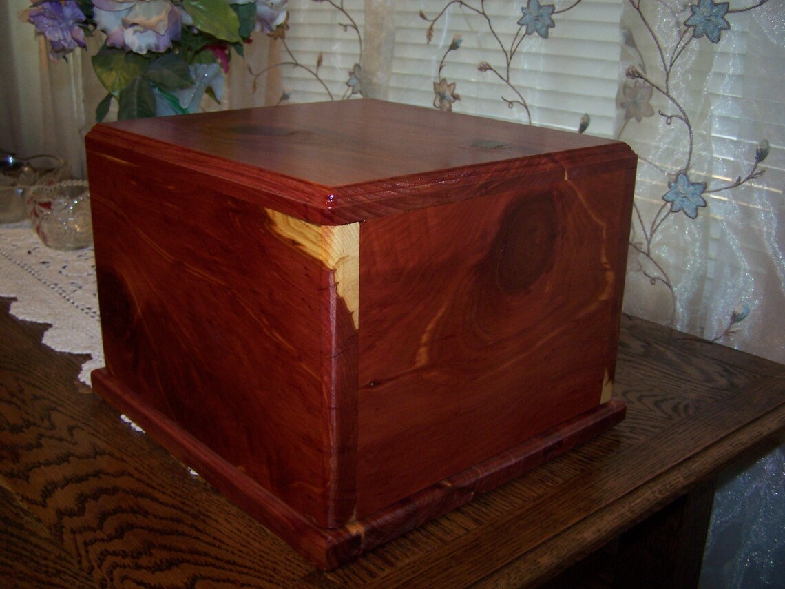 Red Cedar Wood Companion Cremation Urn - Etsy