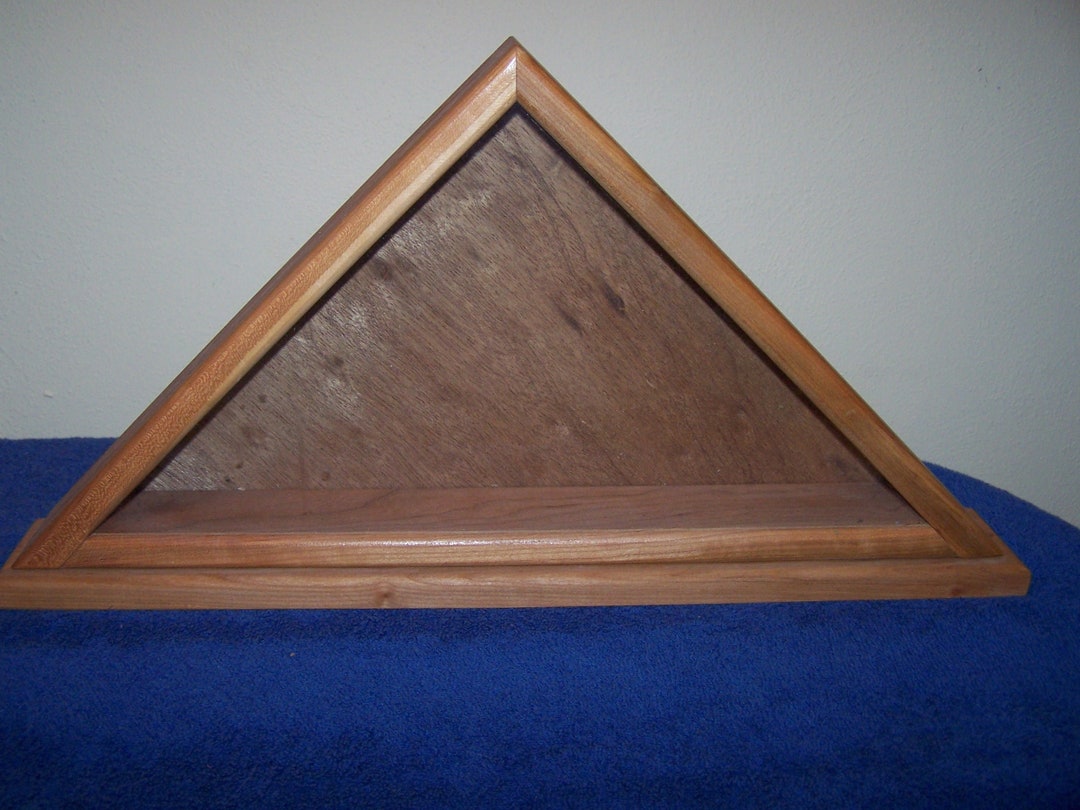 Cherry Wood Flag Display Case: USA Made (3 X 5 Flag) - Etsy