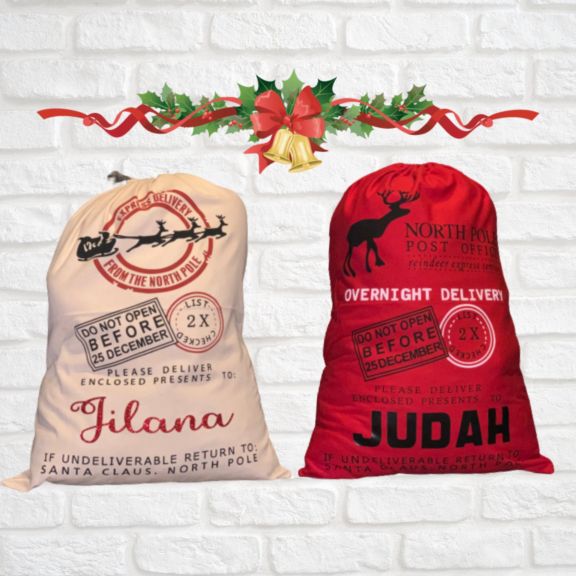 Personalized Santa Sack Custom Santa Sack Christmas Gift - Etsy