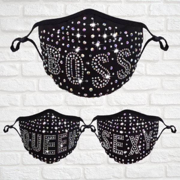 Bling Face Mask - Etsy