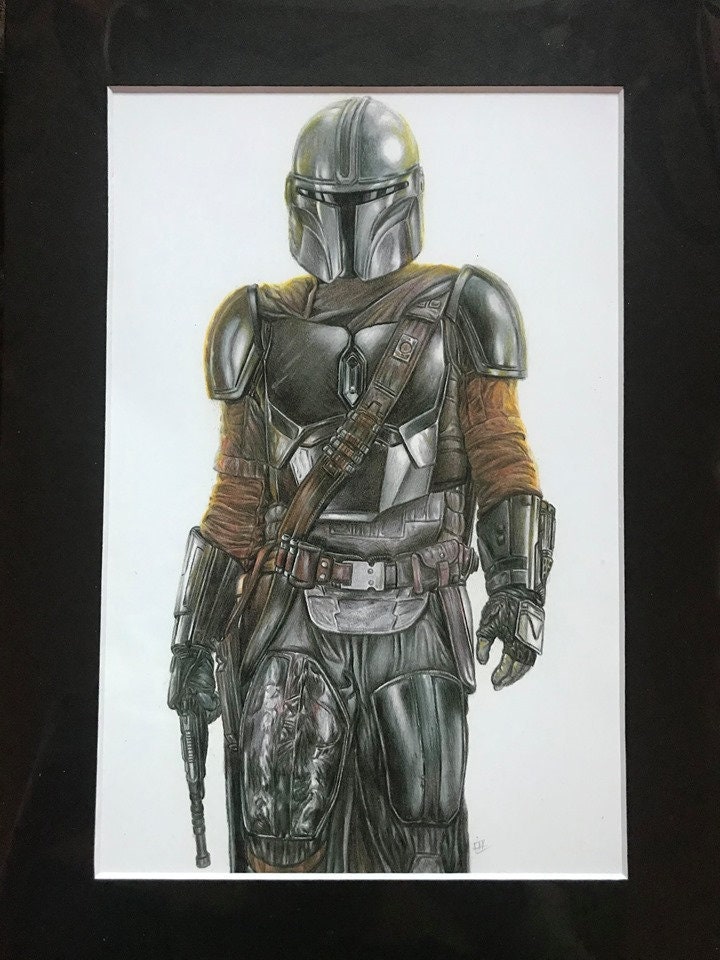 Drawing & Illustration Marker drawing A4. The mandalorian Art ...