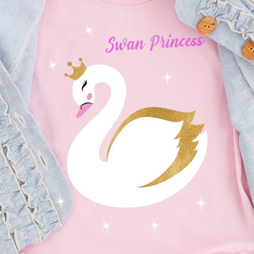 SVG Swan Princess Cut File for Cricut Silhouette PNG JPG - Etsy