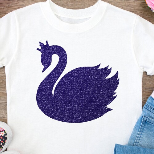 SVG Swan Princess Cut File for Cricut Silhouette PNG JPG - Etsy