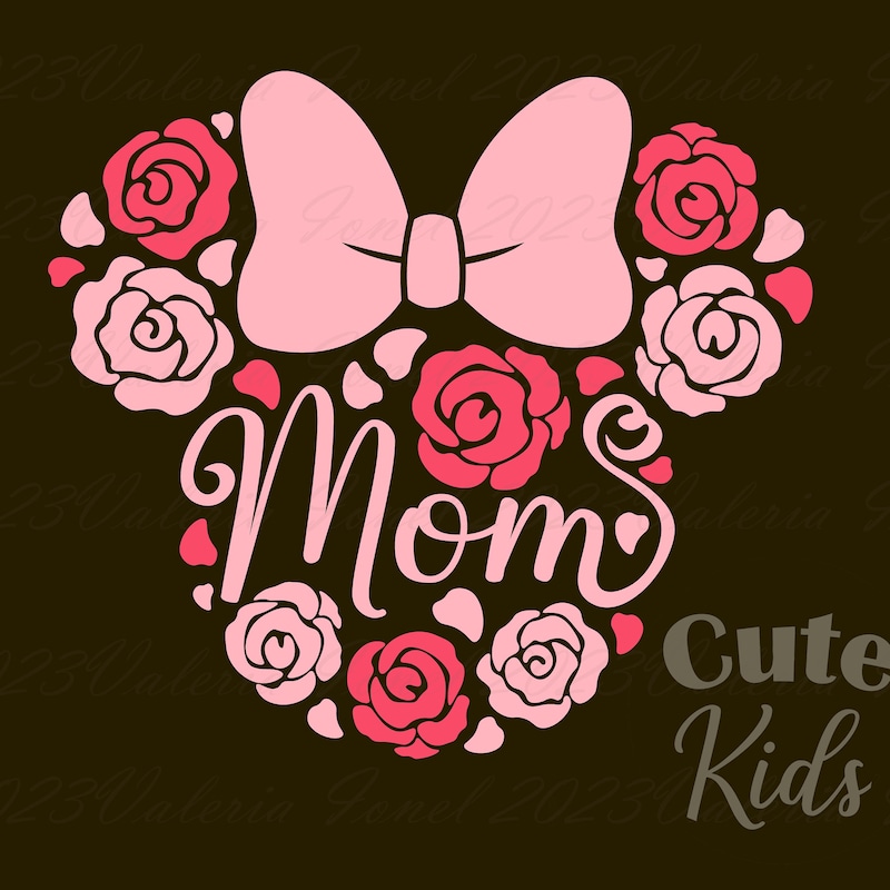 Minnie Flower Svg - Etsy