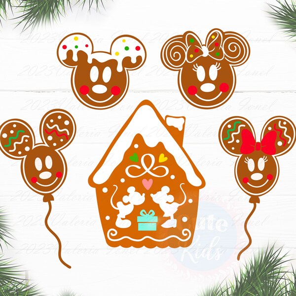 Mickey Gingerbread Svg - Etsy