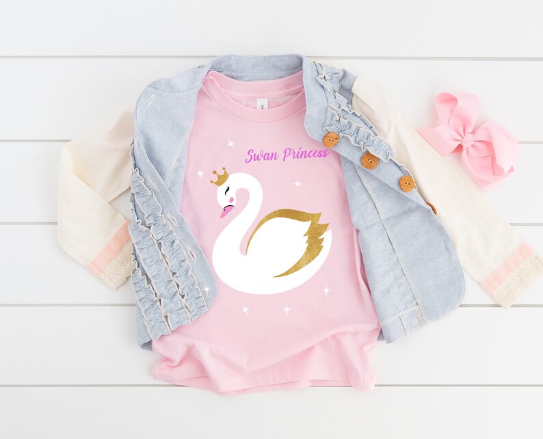 Swan Princess SVG Cartoon Animal Cake Toppers Svg Png Eps - Etsy Canada