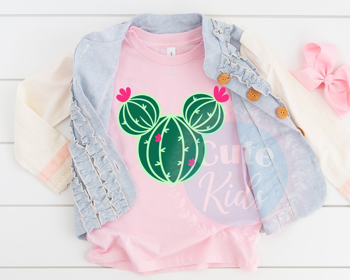 Mouse Head Cactus SVG for T-shirts Plants Svg Cut Files for - Etsy