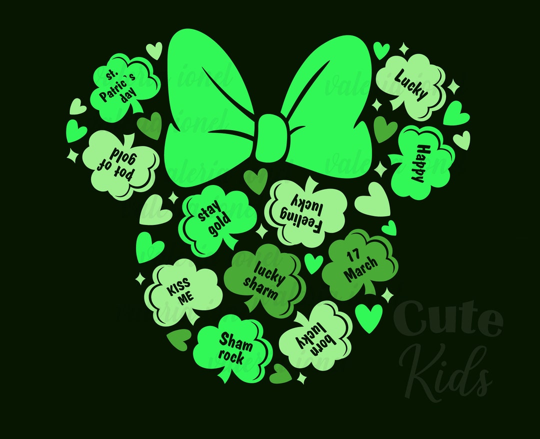 Conversation Clovers Mouse Head SVG St Patrick's Day Cut Files for ...