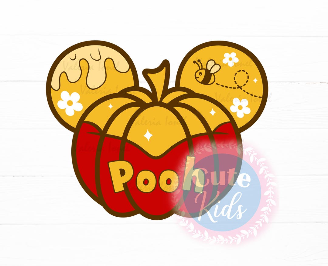 Winnie the Pooh Symbol SVG – Mickey Ears Pumpkin Cut Files -vector ...