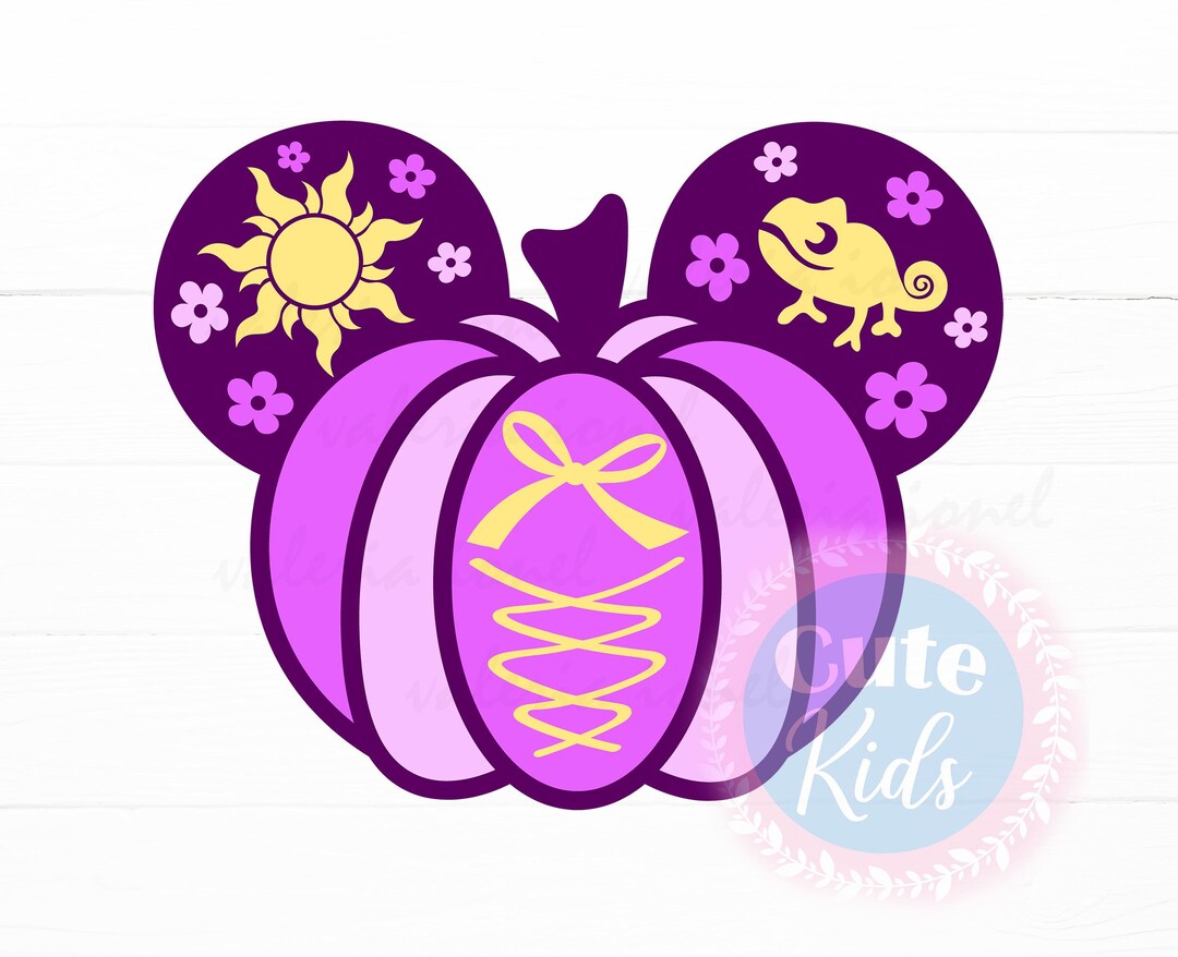 Rapunzel Princess Symbol SVG – Mickey Ears Pumpkin Cut Files -vector ...