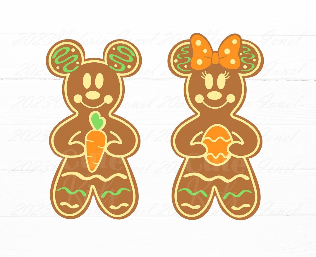 Mouse Head Easter Gingerbread Man Holiday Decor SVG Cut File for Cricut ...
