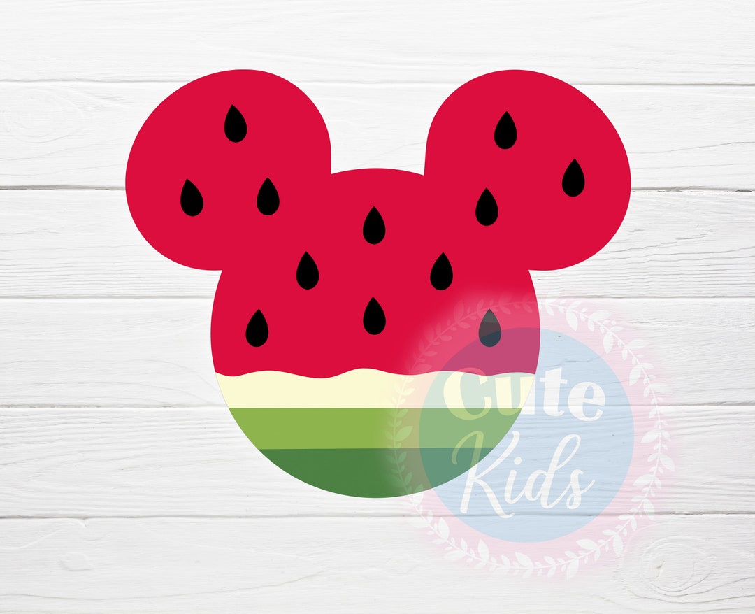 Mouse Head Watermelon SVG for T-shirts - Fruits Svg Cut Files for ...