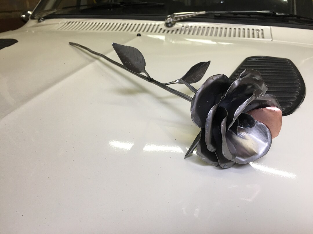 Metal Rose Recycled Materials Raw Welding - Etsy