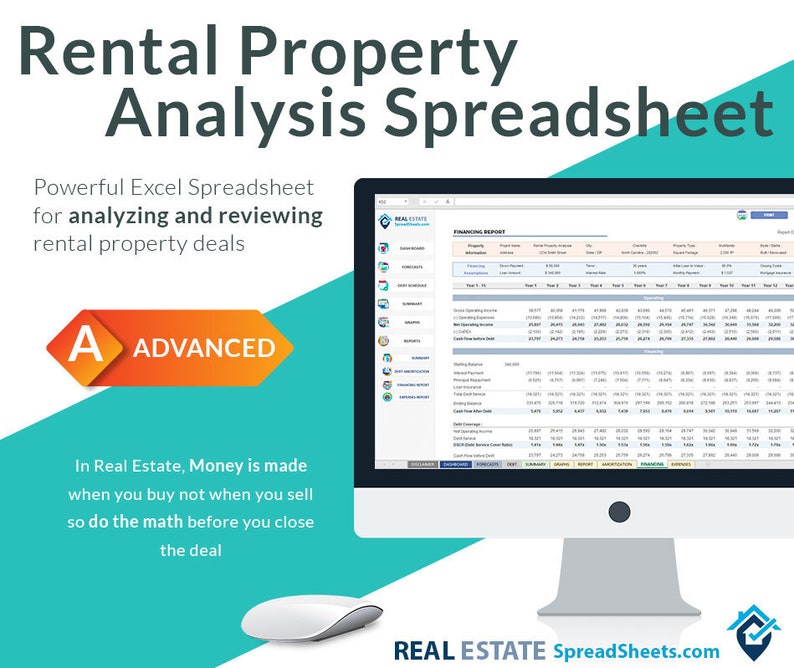 Ultimate Rental Property Analysis Spreadsheet Template | Etsy Ultimate Rental Property Analysis Spreadsheet Template | Etsy