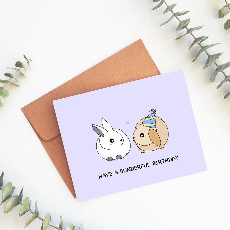 Bunny Pun Card - Etsy