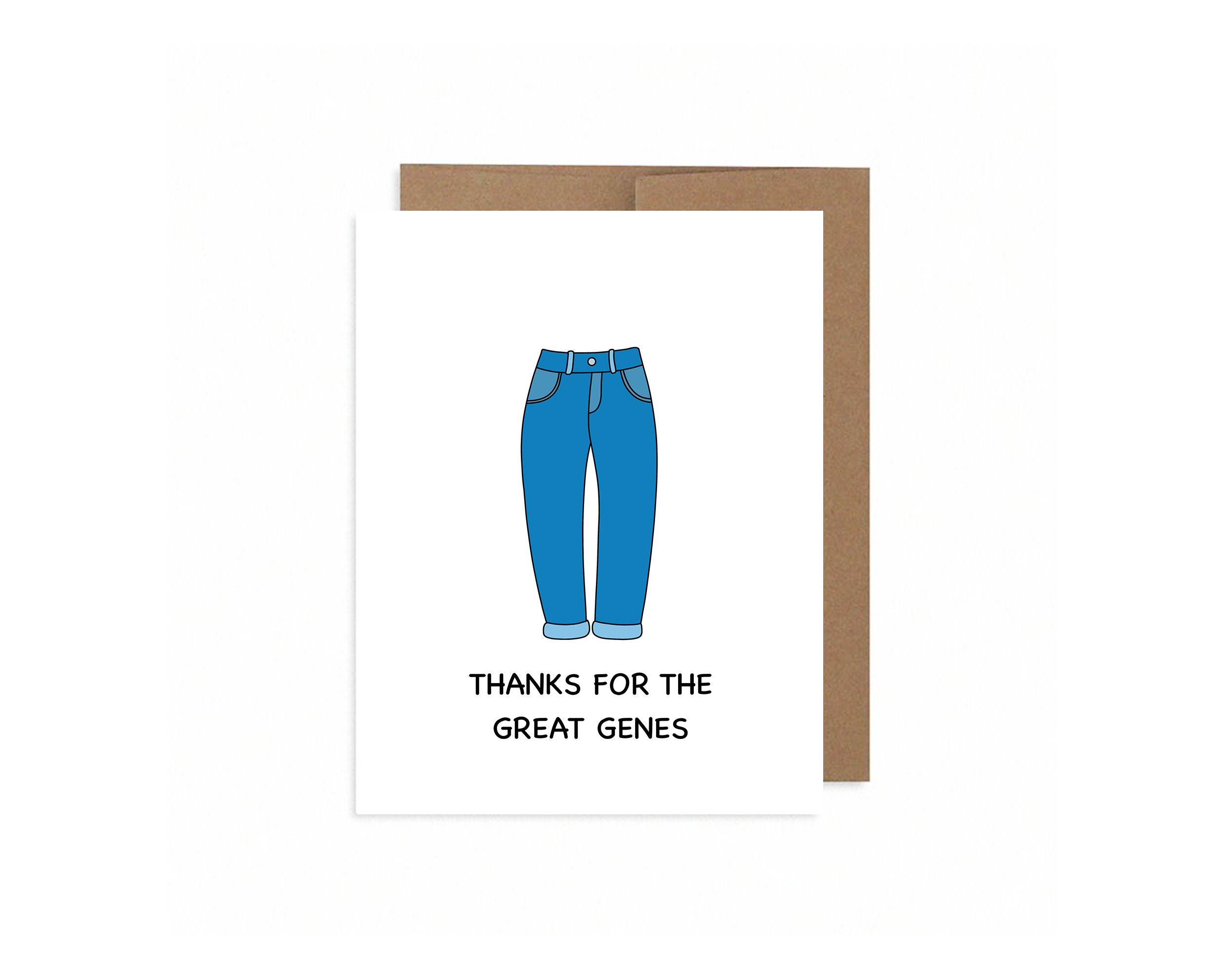 Thanks for the Great Genes Father's Day Card for Dad - Etsy Canada