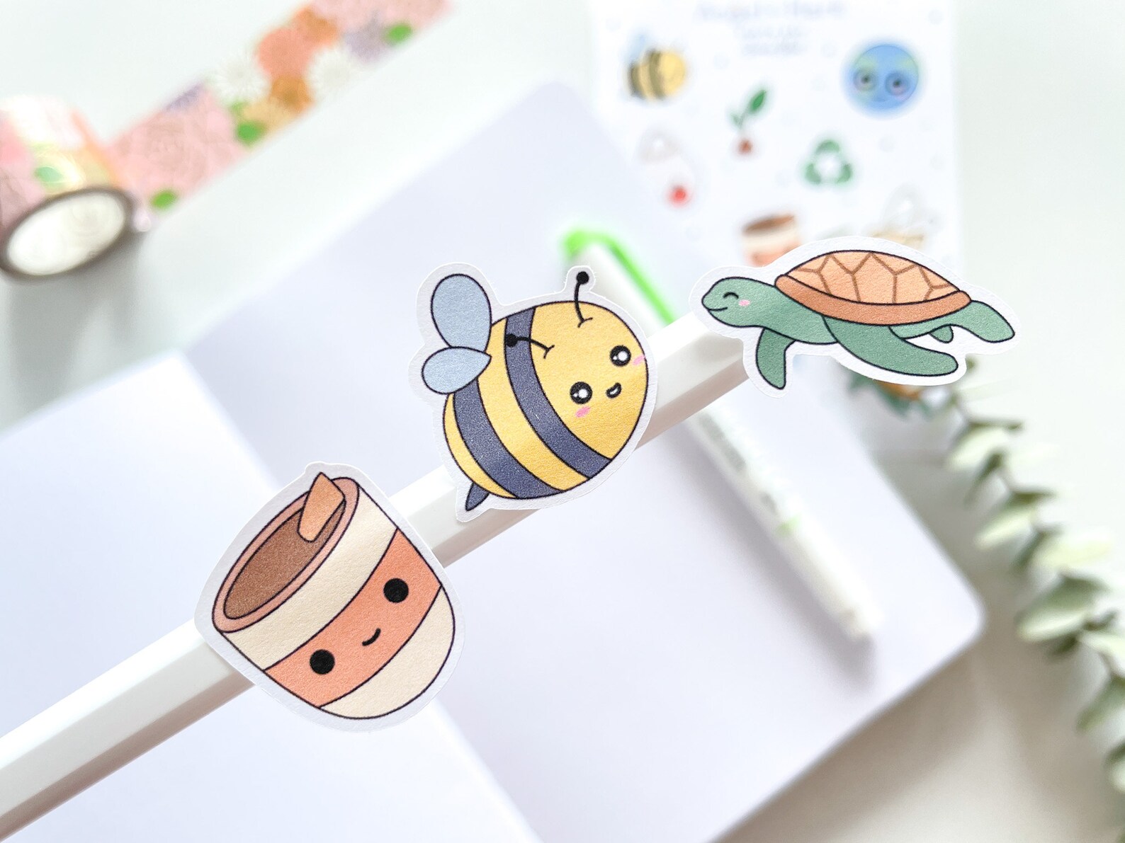 Earth Day Sticker Sheet | Eco Planner Journal Stickers Cute ...
