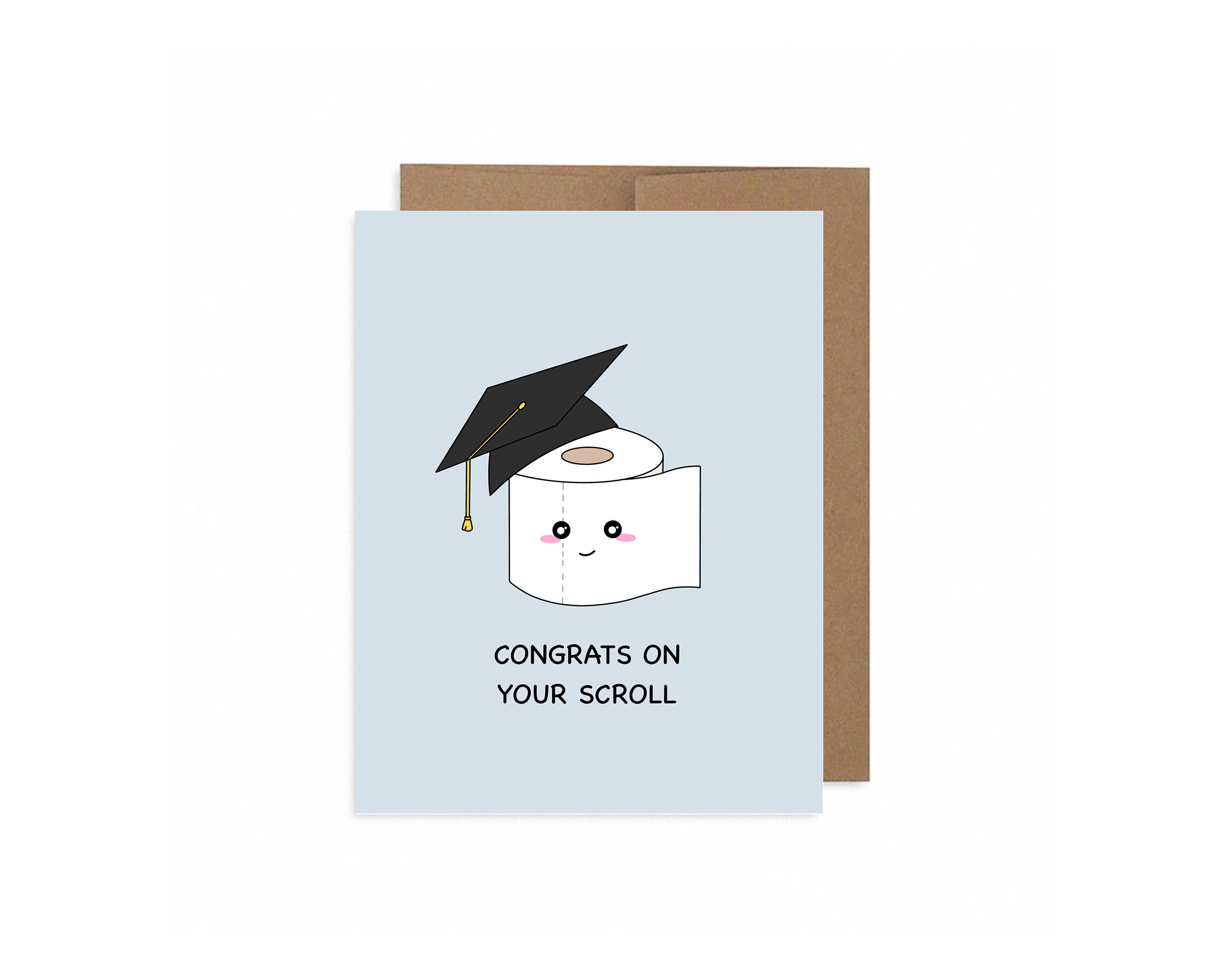 Congrats on Your Scroll | Funny Graduation Card Grad Ceremony Cap High ...