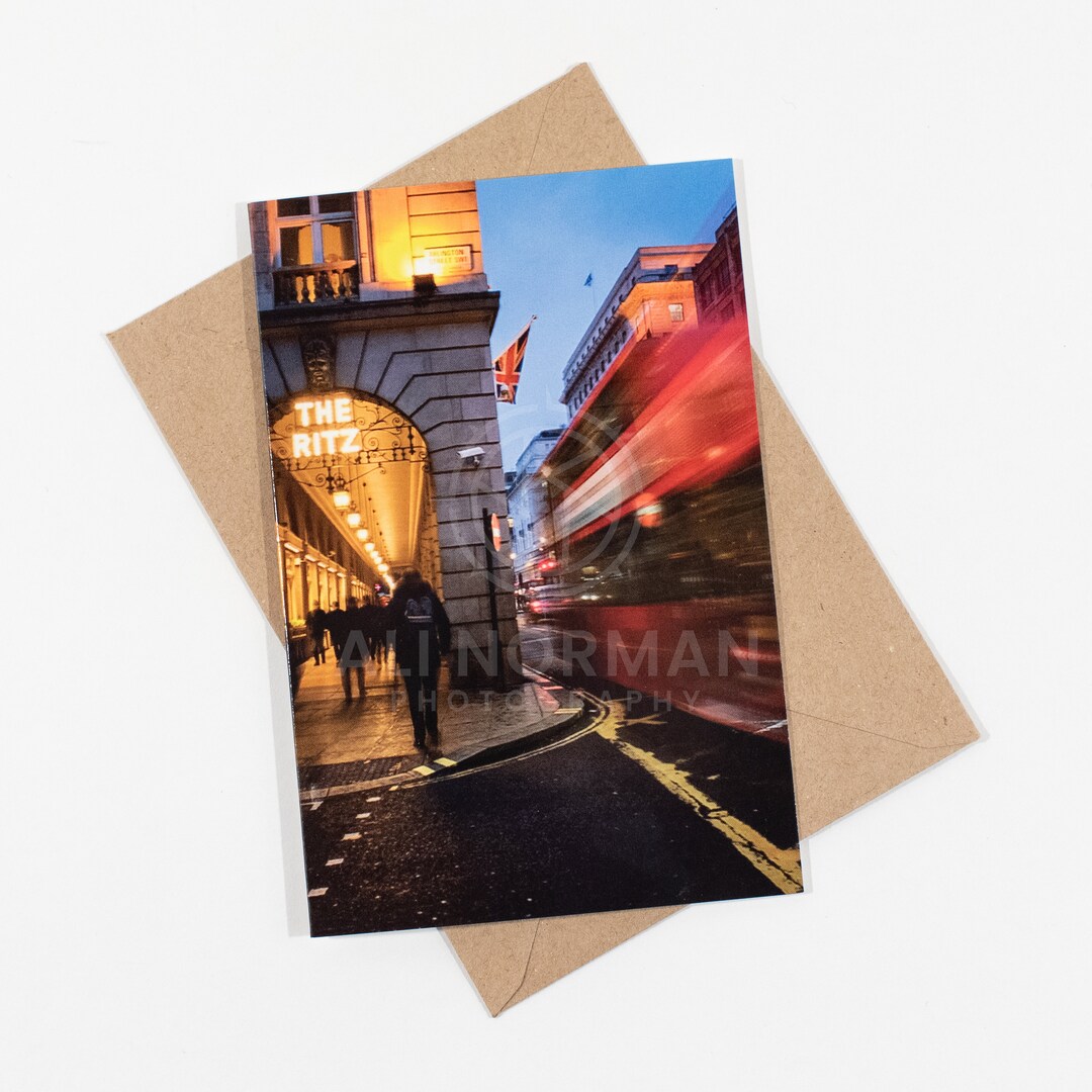 Double Decker Bus, London, England 10 Blank Cards W/brown Craft ...