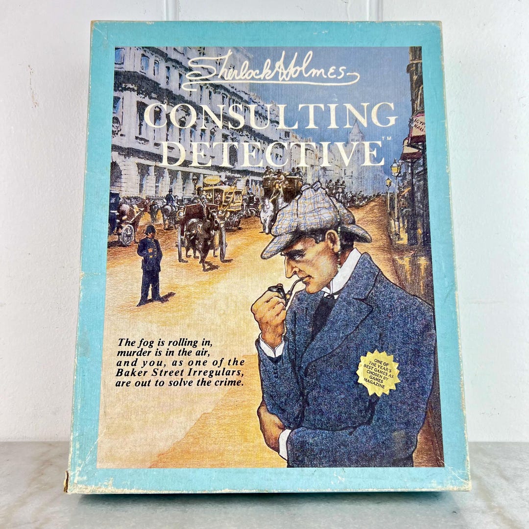 Vintage Sherlock Holmes Board Game, "the Consulting Detective", 1982 ...
