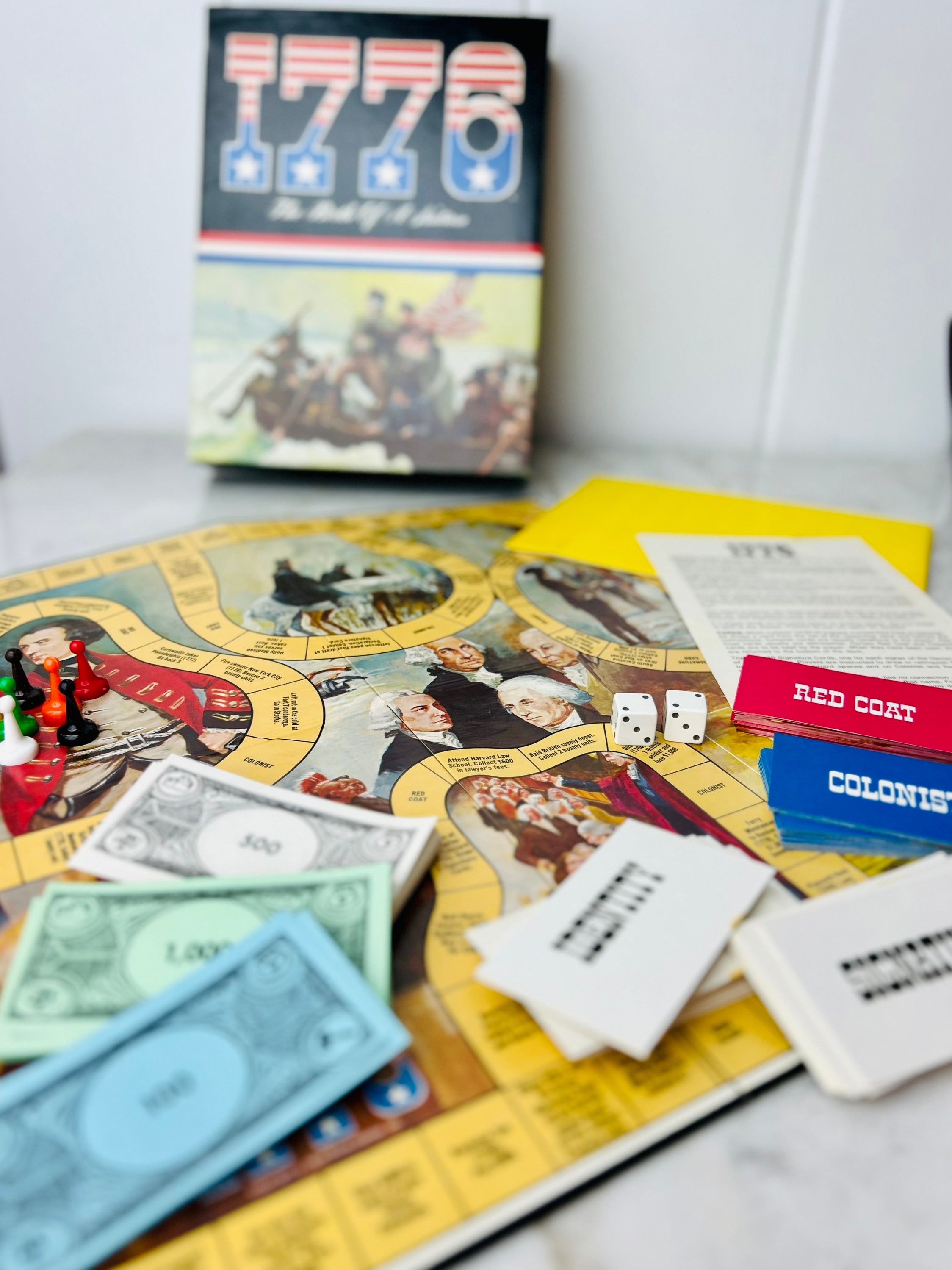 Vintage 1776 the Birth of a Nation Board Game, Military Intrigue in ...