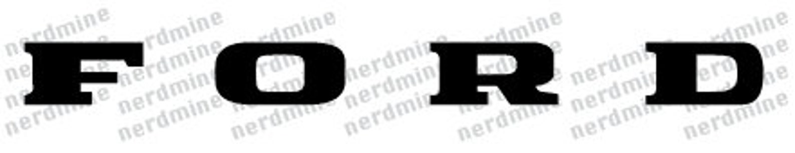 Ford Early Bronco Grill Letters in SVG PNG Image Files, From 1966-1977 ...