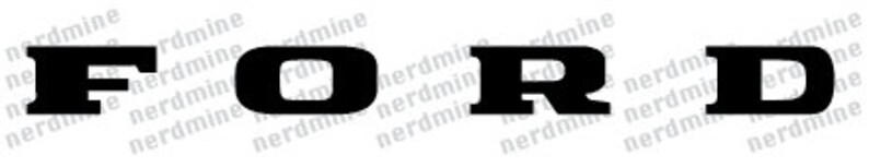 Ford Early Bronco Grill Letters in SVG PNG Image Files From - Etsy