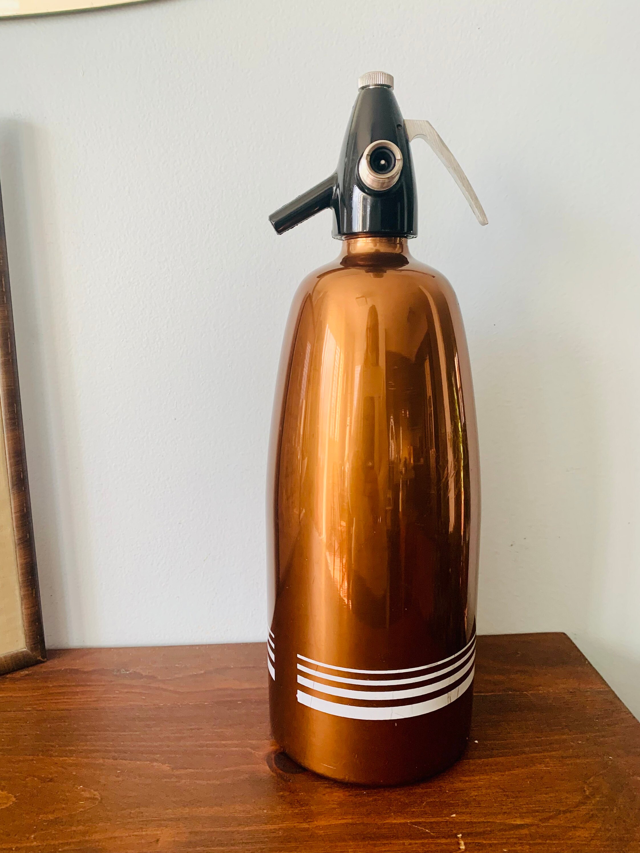 Vintage Seltzer Bottle Copper Colour for Soda Vintage Bar - Etsy