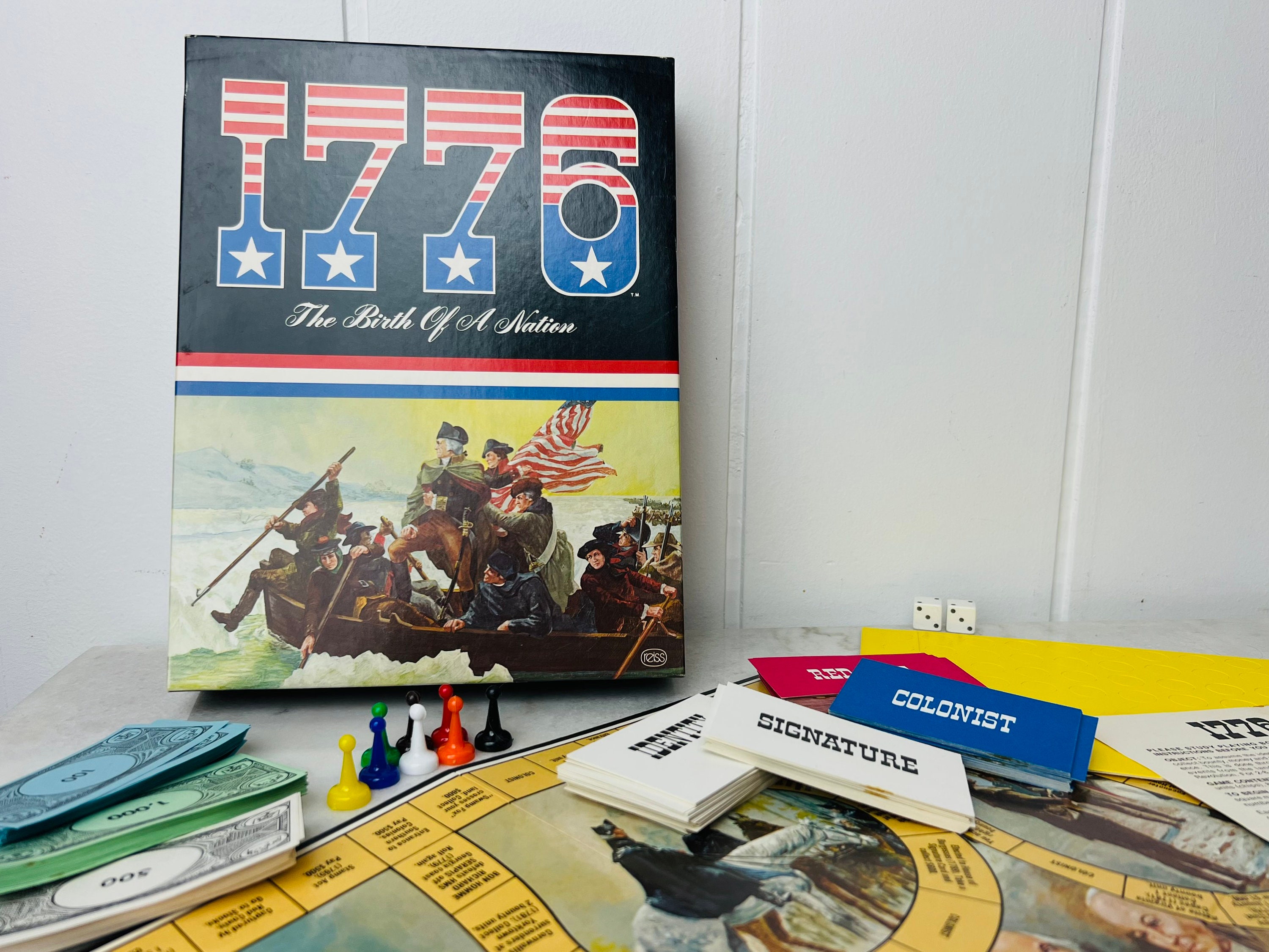 Vintage 1776 the Birth of a Nation Board Game, Military Intrigue in ...