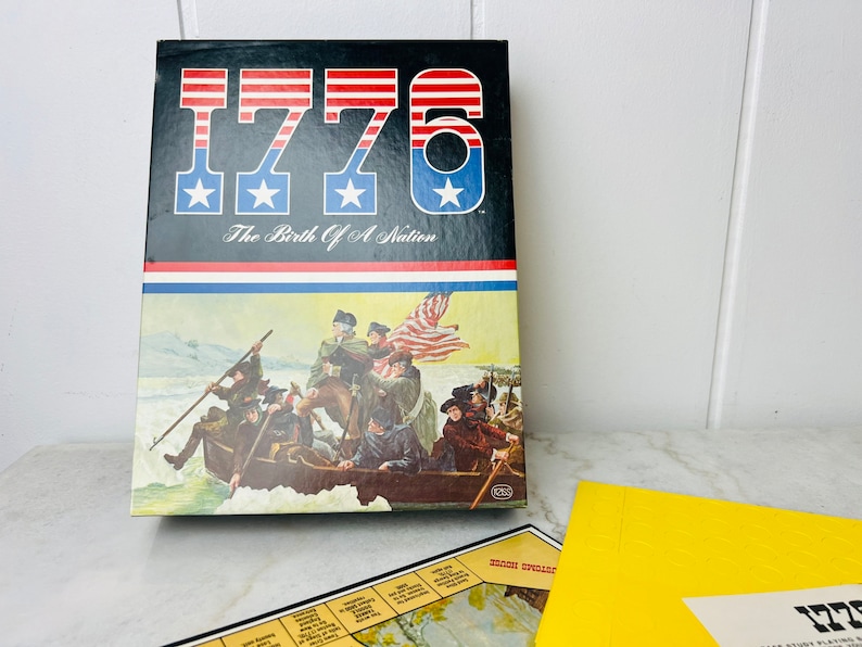 1776 Birth of a Nation: Vintage Civil War Board Game - Unpunched ...
