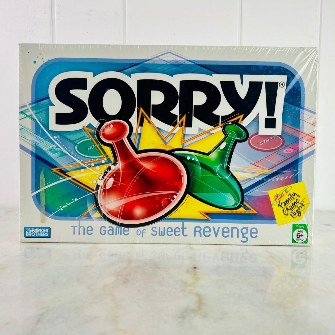 Vintage Sorry! Board Game, "the Game of Sweet Revenge", New in Box ...