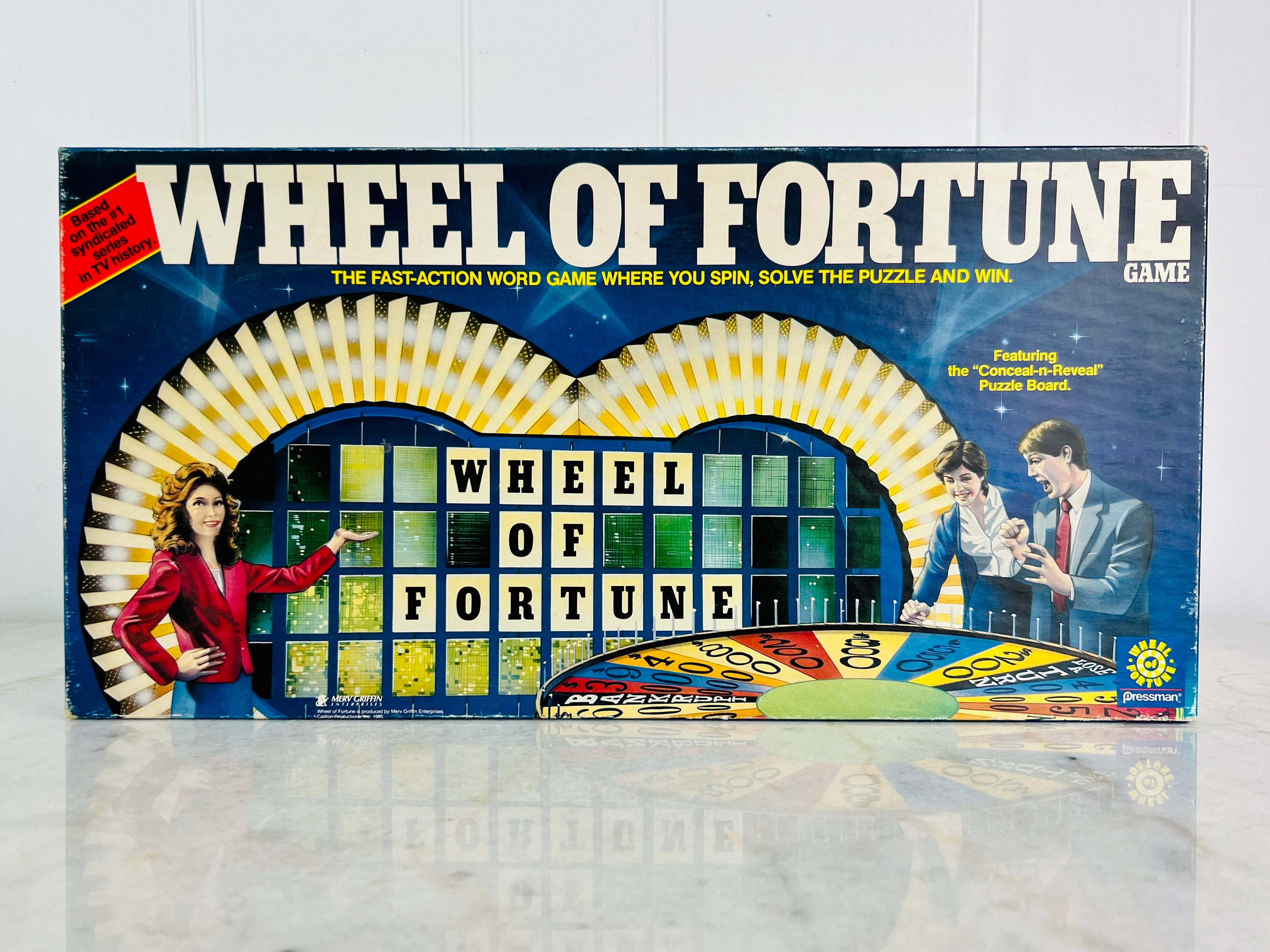 Vintage 1985 Wheel of Fortune Board Game First Edition by - Etsy