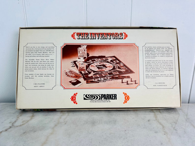Vintage 1974 the Inventors Board Game, First Edition, English French ...