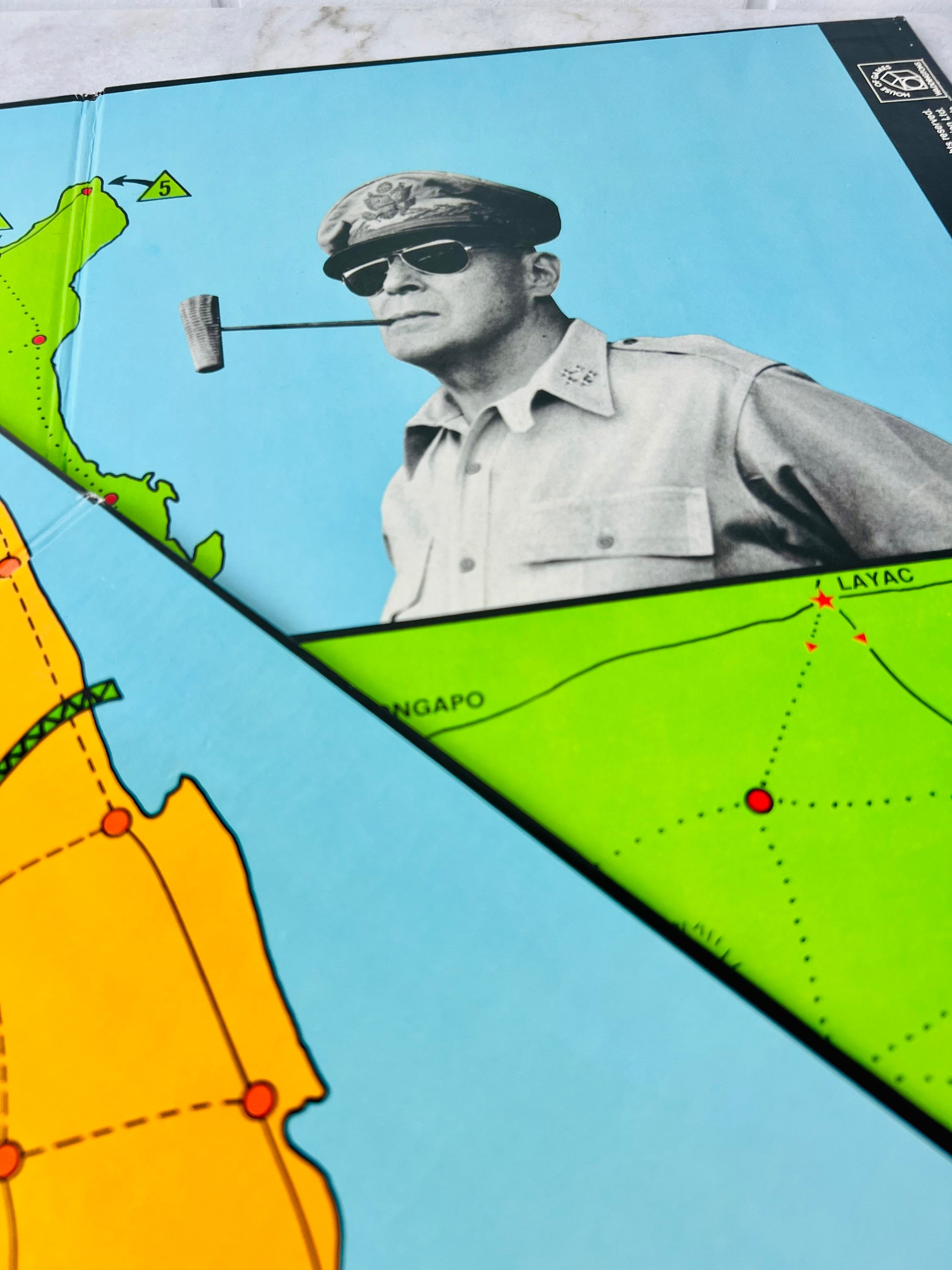 Vintage World War II Board Game, 1974 Major Campaigns of General ...