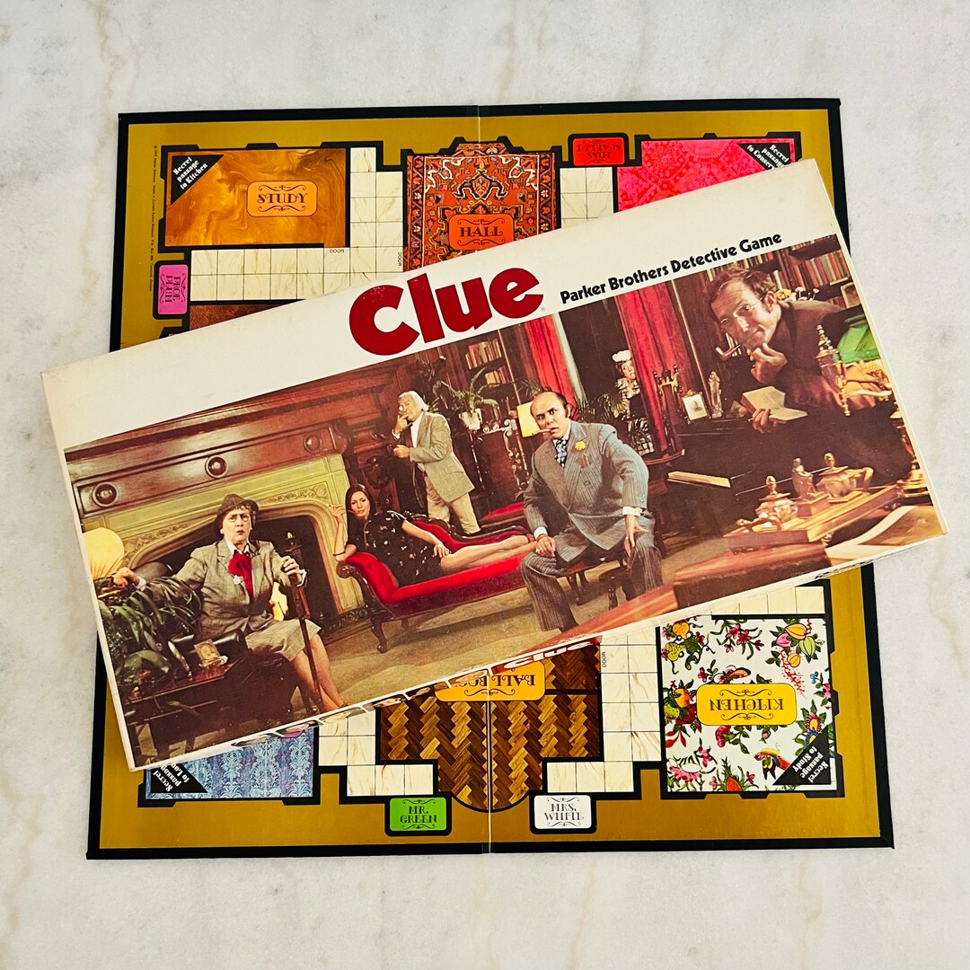 Vintage Clue Board Game, 1972 Parker Brothers, A-45, Complete, for ...