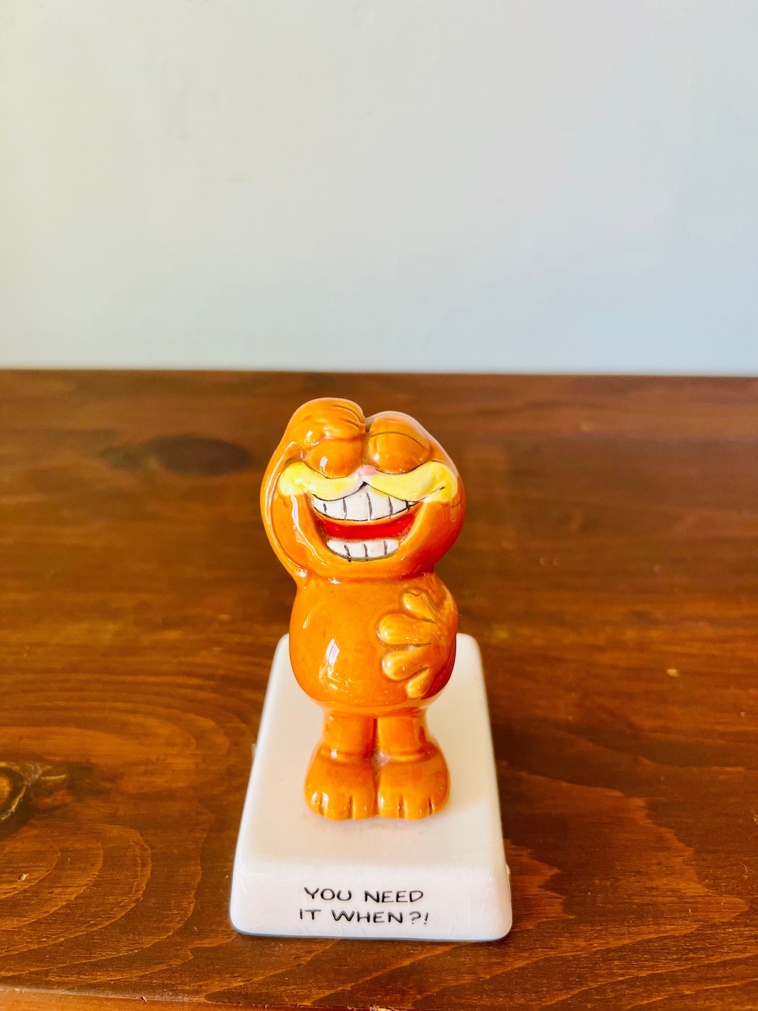 Vintage Garfield Figurine, you Need It When, for Desktop, Trophy Style ...